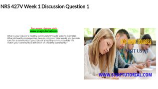 NRS 427V Education Redefined-snaptutorial.com at emaze Presentation