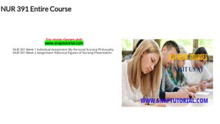 NUR 391 Education Redefined-snaptutorial.com at emaze Presentation