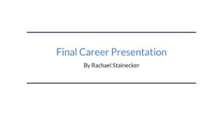 Final Career Presentation at emaze Presentation