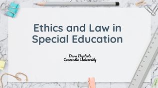 Ethics and Law in Special Education at emaze Presentation