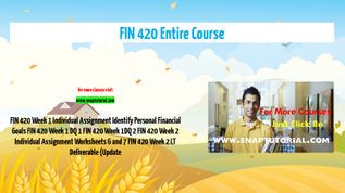 FIN 420 Education Redefined snaptutorial.com at emaze Presentation