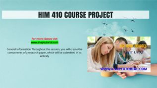 HIM 410 Education Redefined snaptutorial.com at emaze Presentation