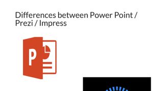 Differences between Power Point Prezi Impress at emaze Presentation