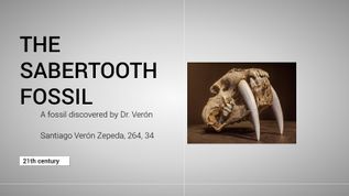 The sabertooth fossil at emaze Presentation