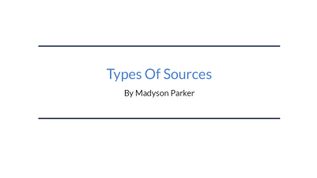 Types of sources at emaze Presentation