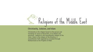 Religions of the Middle East at emaze Presentation