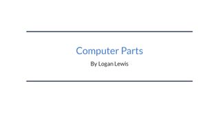 Computer Parts at emaze Presentation