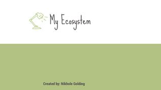 My Ecosystem at emaze Presentation
