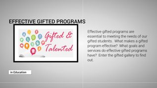 Effective Gifted Programs at emaze Presentation