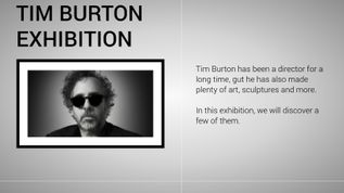 Tim burton exhibition at emaze Presentation