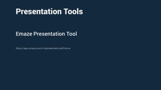 Presentation Tools at emaze Presentation