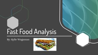 Fast Food Analysis at emaze Presentation