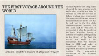 the first voyage around the world at emaze Presentation