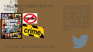 Video game violence copy2 at emaze Presentation