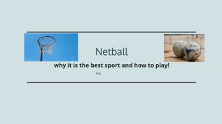 Netball at emaze Presentation