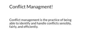 Conflict Managment! at emaze Presentation