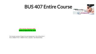 BUS 407 Education Redefined snaptutorial.com at emaze Presentation