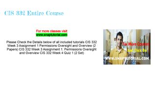 CIS 332 Education Redefined snaptutorial.com at emaze Presentation