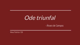 Ode triunfal at emaze Presentation