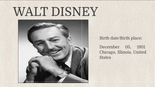 WALT DISNEY BIOGRAPHY at emaze Presentation