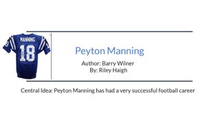 Peyton Manning at emaze Presentation