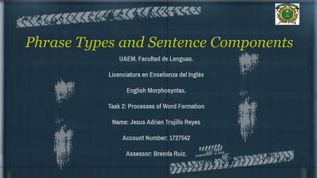 Phrase types and sentence components at emaze Presentation