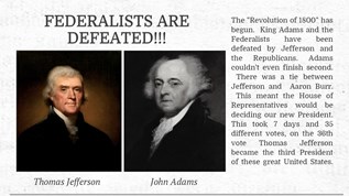 Thomas Jefferson and the Election of 1800 at emaze Presentation