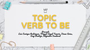 TOPIC VERB TO BE at emaze Presentation