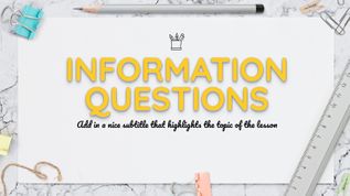 INFORMATION QUESTIONS at emaze Presentation
