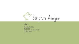 Scripture Analysis at emaze Presentation