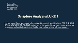 LUKE 1 Scripture Analysis at emaze Presentation
