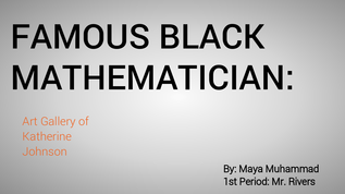 Famous Black Mathematician Project at emaze Presentation