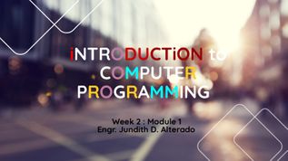 iNTRODUCTiON to COMPUTER PROGRAMMING at emaze Presentation