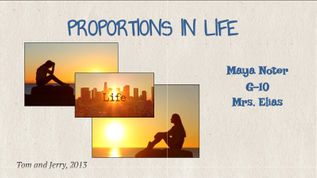 Proportions in life at emaze Presentation