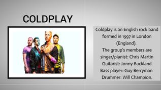 Coldplay at emaze Presentation