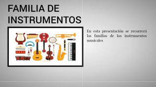 Familia de instrumentos musicales at emaze Presentation