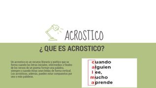 ACROSTICO at emaze Presentation