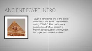 Ancient Egypt at emaze Presentation