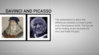 DaVinci and Picasso at emaze Presentation