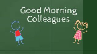 Good Morning Colleagues at emaze Presentation