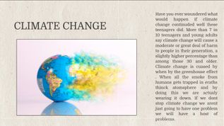 Climate Change at emaze Presentation