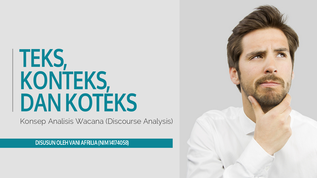 Teks, Konteks, dan Koteks at emaze Presentation