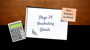 Stage 24 Vocabulary Words at emaze Presentation