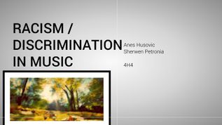 Racism discrimination in music at emaze Presentation