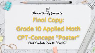 Grade 10 Applied Math CPT-Concept "Poster" at emaze Presentation