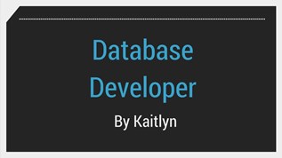Database Developer at emaze Presentation