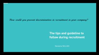 How to prevent discrimination in recruitment in your at emaze Presentation
