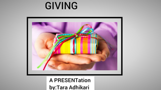Giving at emaze Presentation