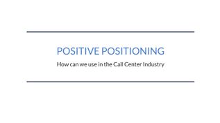 POSITIVE POSITIONING at emaze Presentation