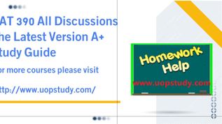 DAT 390 All Discussions UopCourse Guide uopstudy.com at emaze Presentation